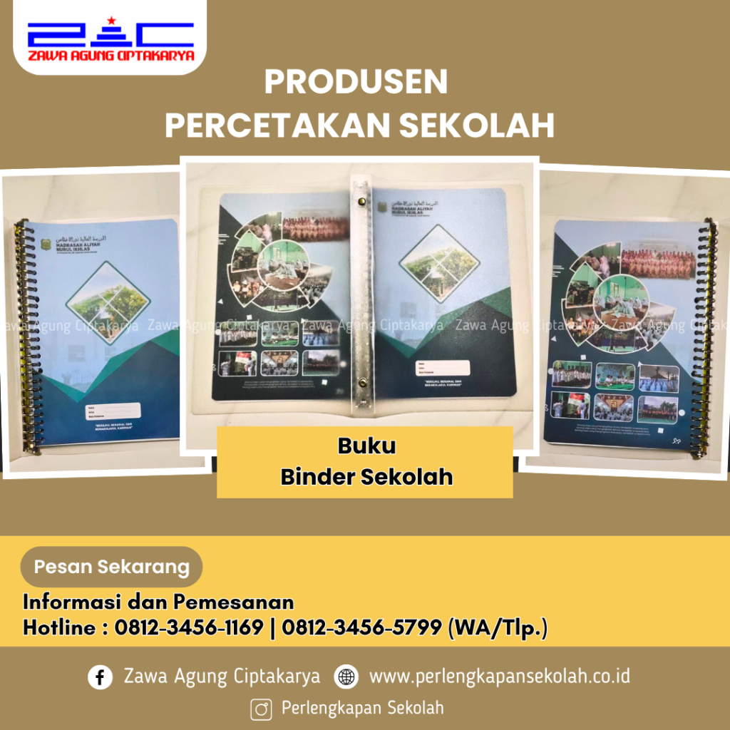 BINDER SEKOLAH COVER CUSTOM – Perlengkapan Sekolah