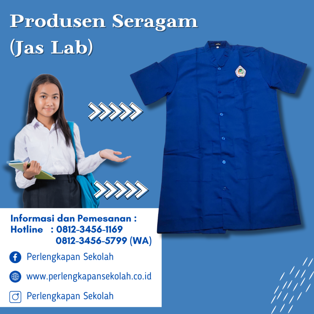 Seragam Jas Lab | Politeknik Kerta Cendekia – Perlengkapan Sekolah